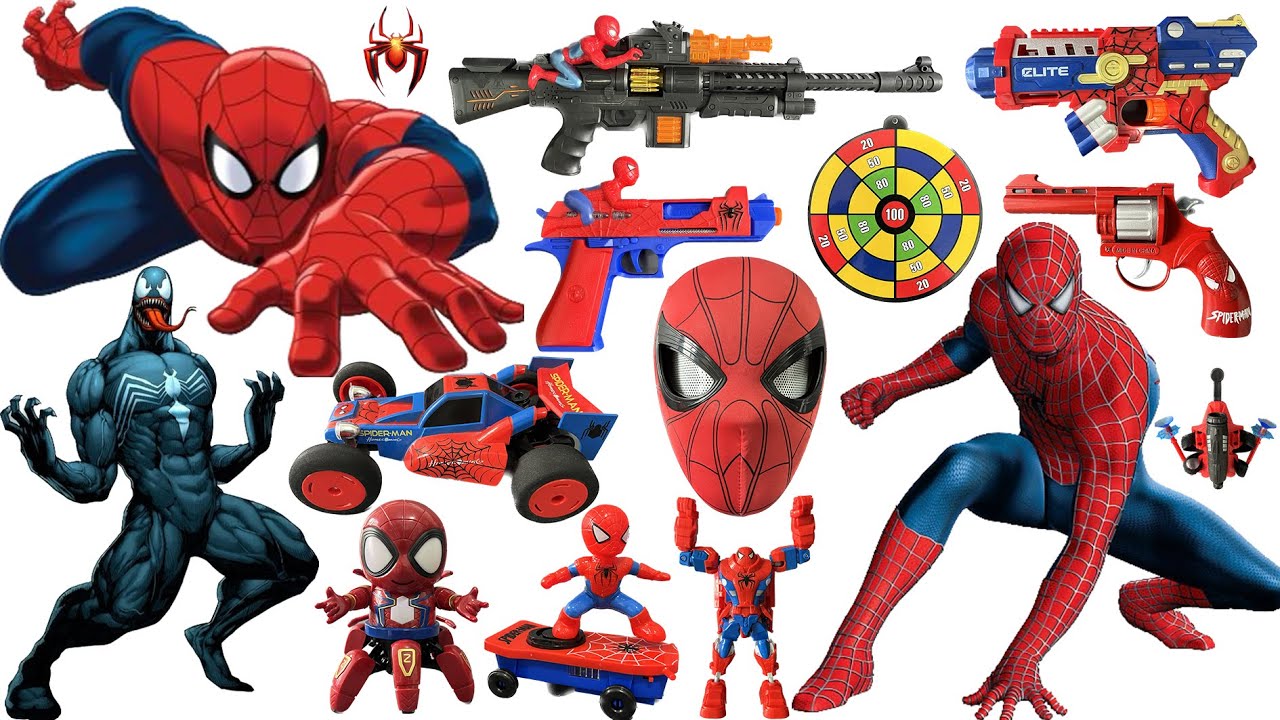 Spider Man action doll｜Marvel popular toy collection｜Marvel toy gun ...