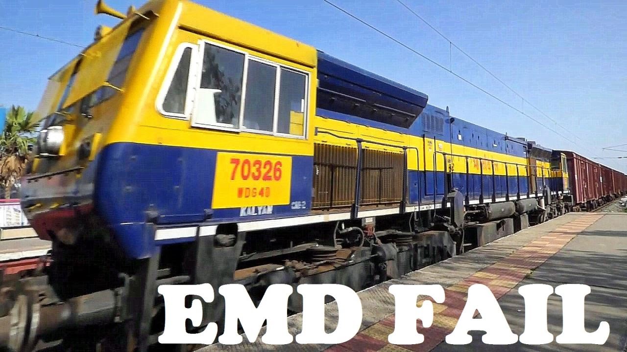 BRAND NEW STROGEST EMD FAIL ! RESCUE BY AN ELECTRIC LOCOMOTIVE - YouTube