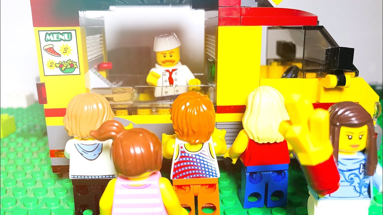LEGO Pizza Van Stop Motion - YouTube