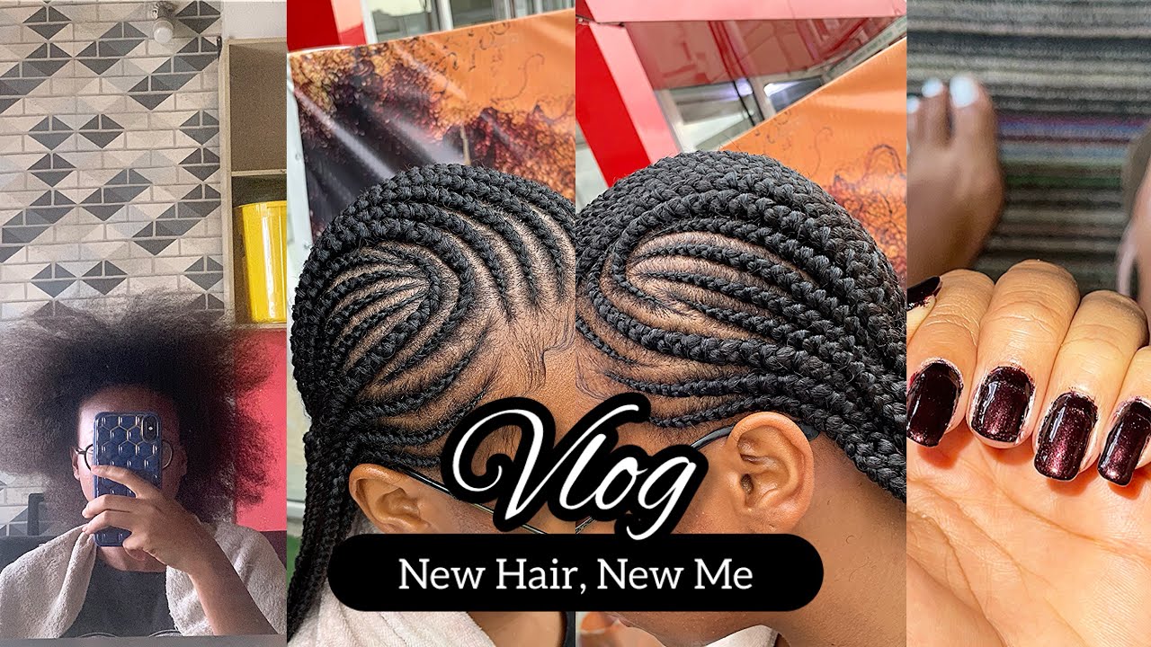 Trending Ghana Weaving Braids Style|Tutorial|New braids|New nails ...