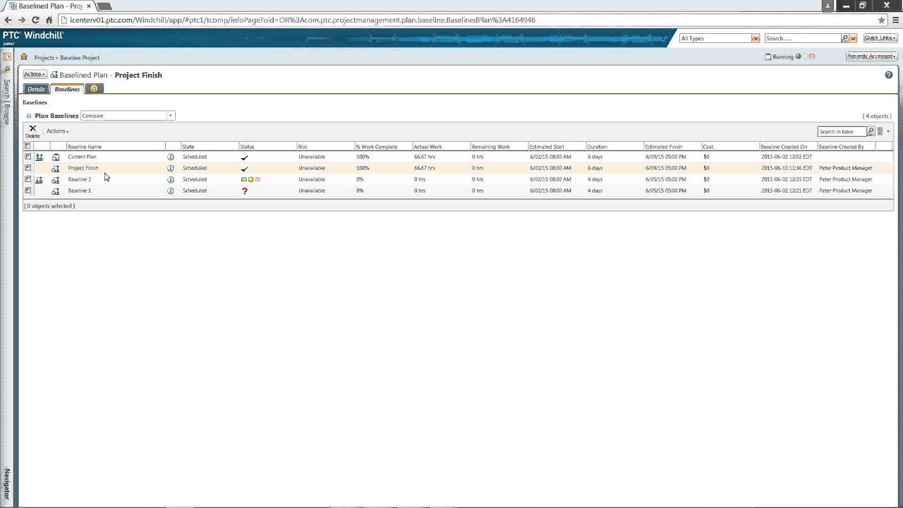 Windchill Project Link Baselining - YouTube