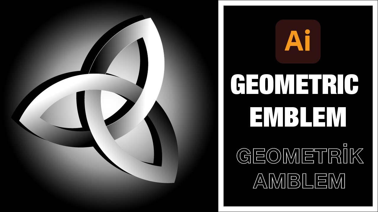 Adobe Illustratorda (Geometric/Emblem) Shape Builder Tool ve Elipse ...