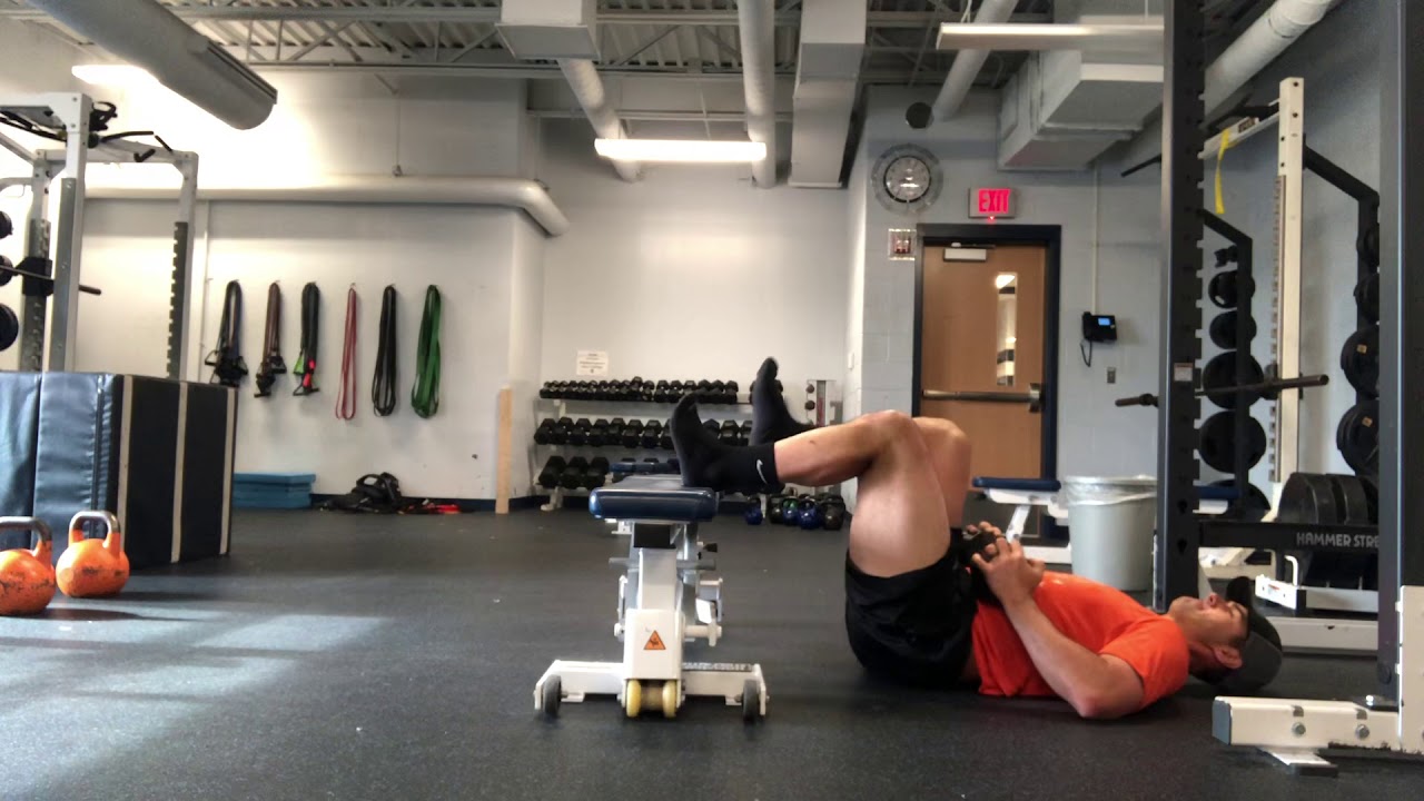 1 Leg Hip Lift/ Foot on Bench - YouTube