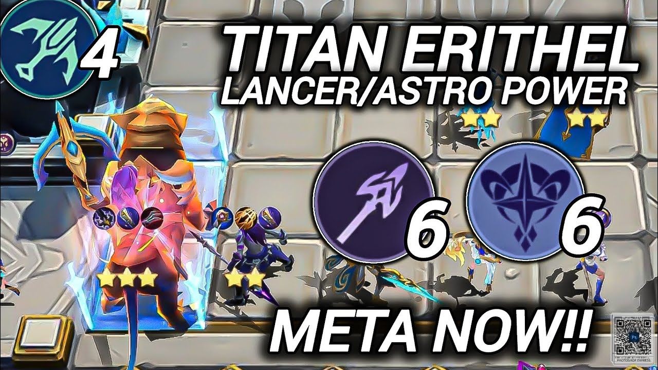 MAGIC CHESS | TITAN ERITHEL LANCER ASTRO | META NOW LING SKILL 2 # ...