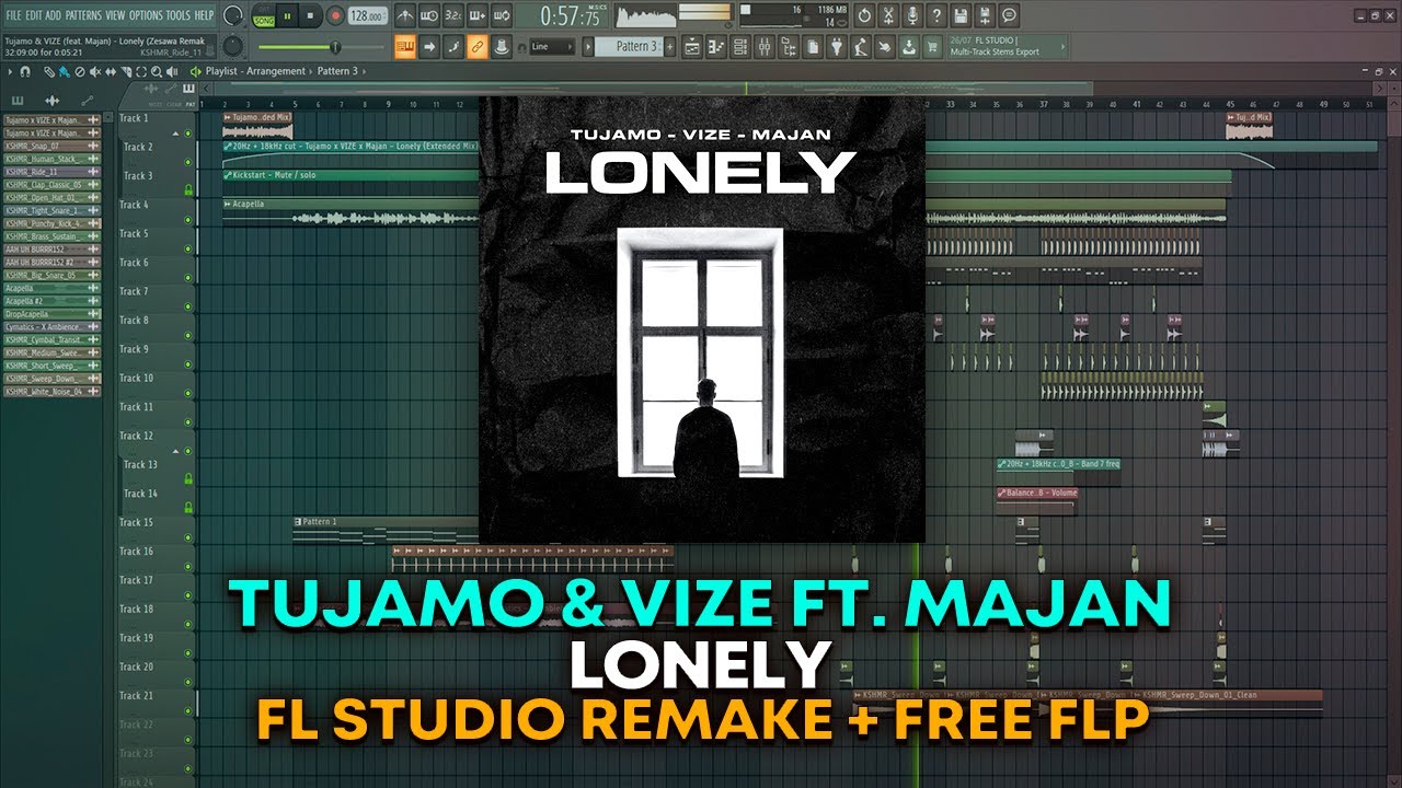 Tujamo & VIZE - Lonely (Ft. Majan) [FL Studio Remake + FREE FLP] - YouTube