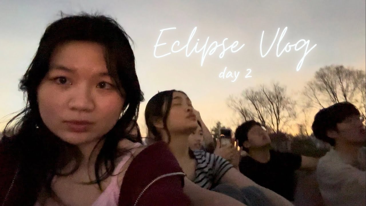 eclipse vlog pt. 2 🌘 (bagels, picnic, totality, purdue vs uconn) - YouTube