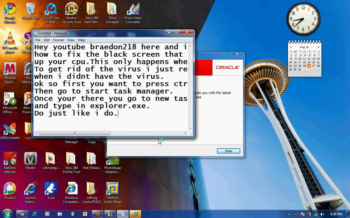 Blank Computer Screen Fix - YouTube