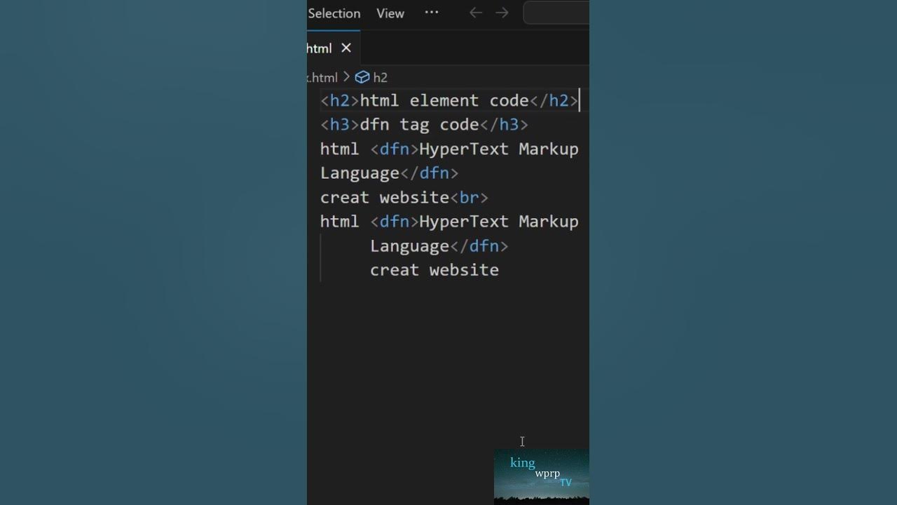 Html Tutorial L Html Element Reference Dfn Code Htmlcss Htmltutorial Python Htmlcss