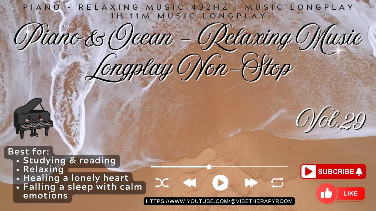 Piano & Ocean – Relaxing Music Longplay 1 Hour 11 Minutes - YouTube