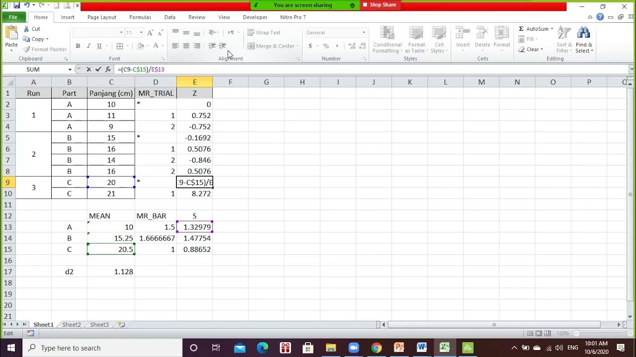 Bagan Kendali Short Production Runs | Manual Versus Minitab - YouTube