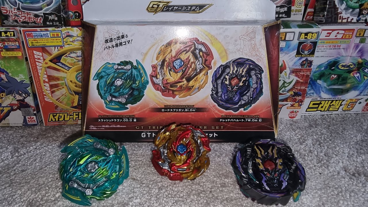 Beyblade Burst GT Lord Spriggan Tripple Set | UNBOXING and Battle Test ...