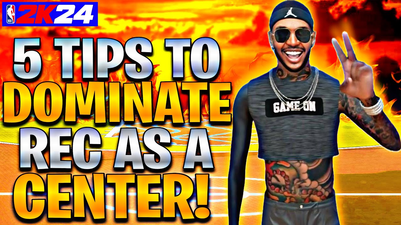 5 MORE TIPS TO DOMINATE REC AS A CENTER IN NBA 2K24! *FAST GROWTH ...