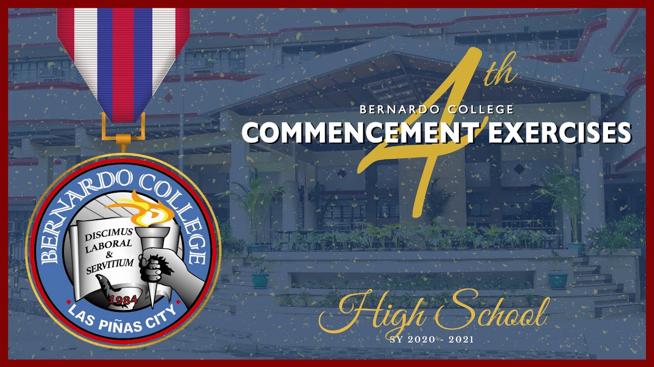 Bernardo College - SHS Graduation (SY 2020 - 2021) - YouTube