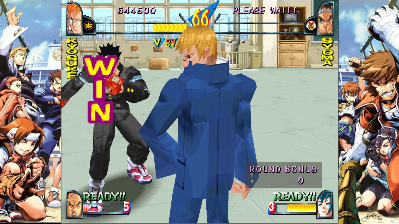 Rival Schools: United By Fate Arcade Playthrough with Batsu/Kyosuke ...