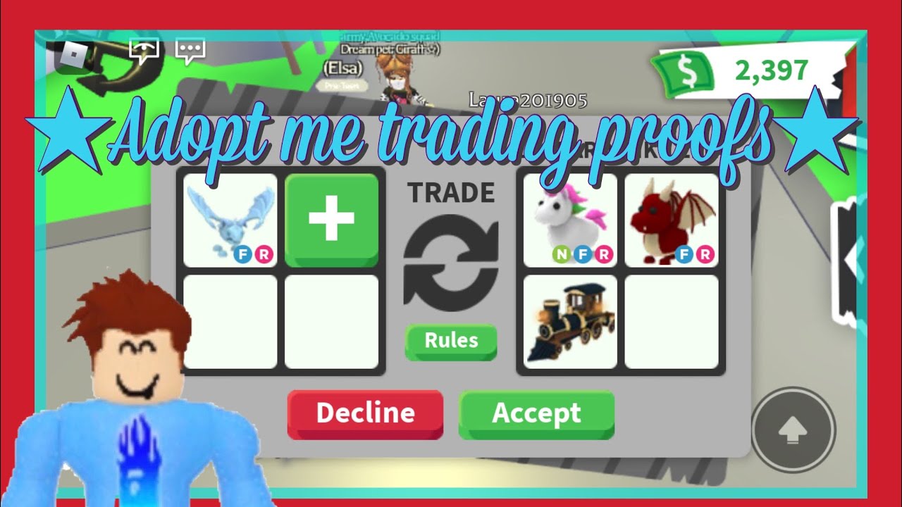 Roblox Adopt me Trading proofs - YouTube