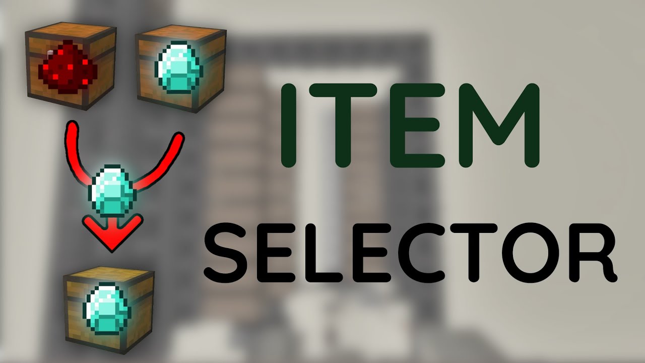 Item Selector - Minecraft - YouTube