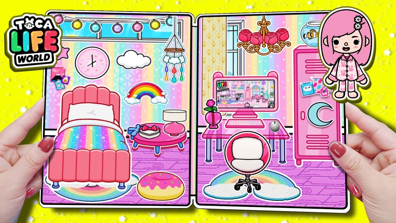 Toca Boca Quiet Book #198 - New Rainbow Quiet Book - YouTube