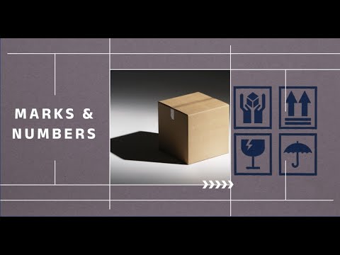 Marks & Numbers on Cargo for Export & Import - YouTube