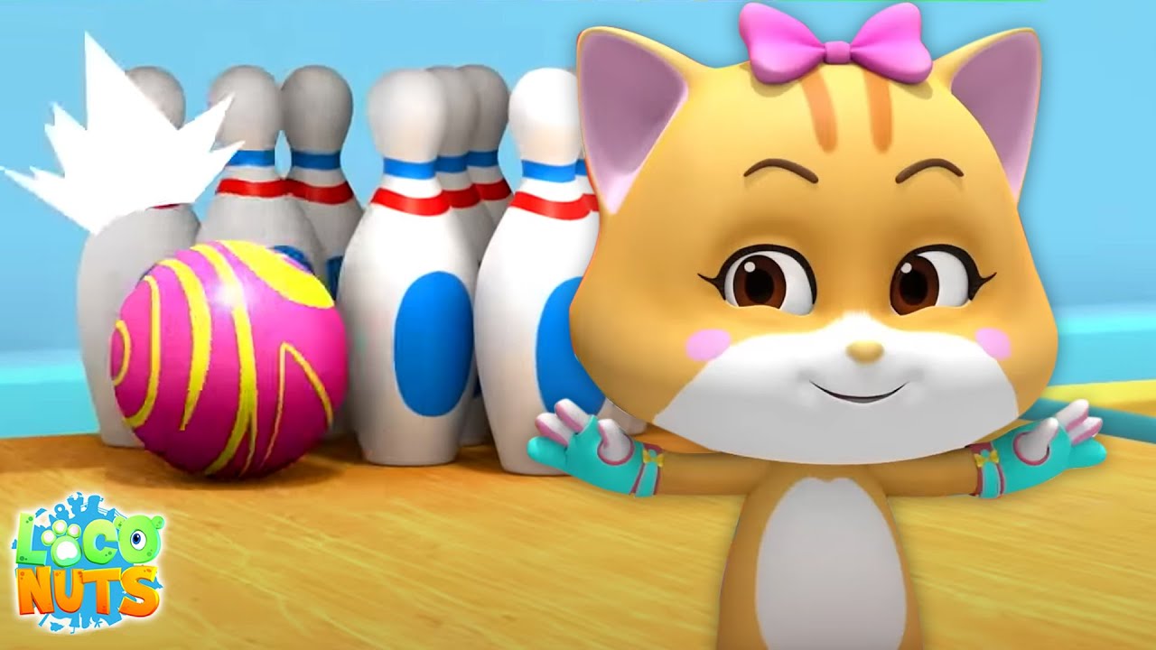 Bowling Competition, Loco Nuts Cartoon Videos Collection, Funny ...