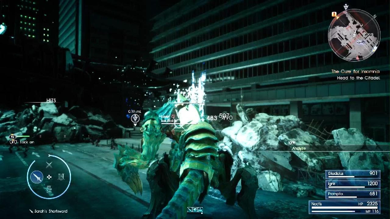 FF15 Armiger Unleashed level 1 vs level 72 Iseultalon (and 3 eternal ...