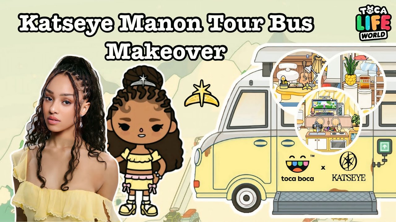 Katseye Manon Tour Bus Makeover 🚌 | Toca Life World | Toca Boca - YouTube