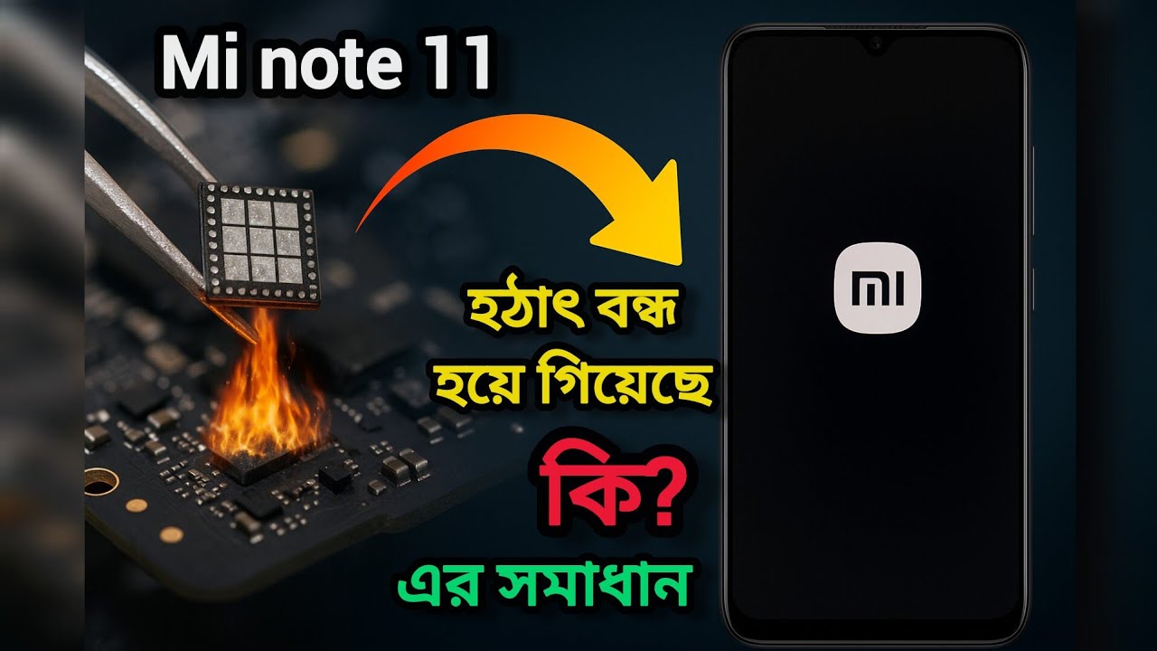 Mi Note 11 হঠাৎ বন্ধ! মাত্র ৫% শর্ট সারিয়েই ফিরে এলো 🔥 | Network IC ...