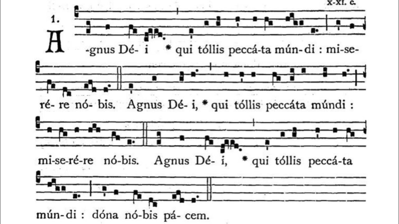 Gregorian Chant - Julian D. Jankowski - Agnus Dei (Mass XVI) - YouTube