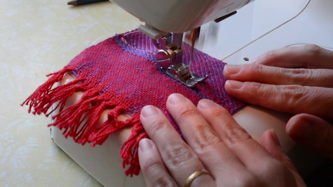 Cutting hand woven cloth, part 2 - YouTube