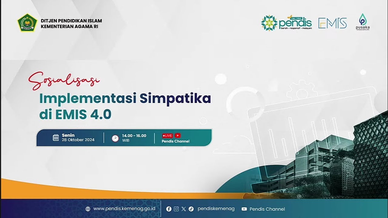 🔴 Sosialisasi EMIS 4.0 GTK Madrasah - YouTube