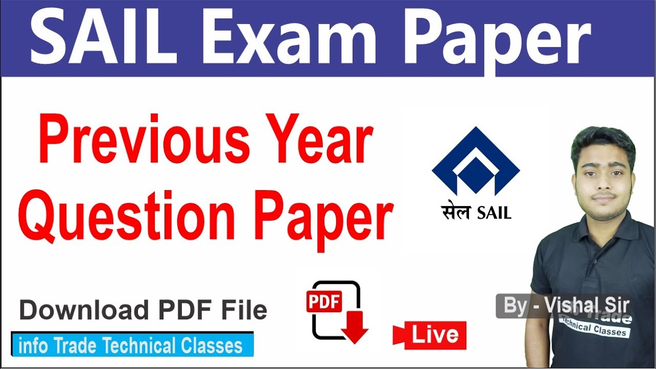 SAIL Previous Year Question Paper || with PDF File - YouTube
