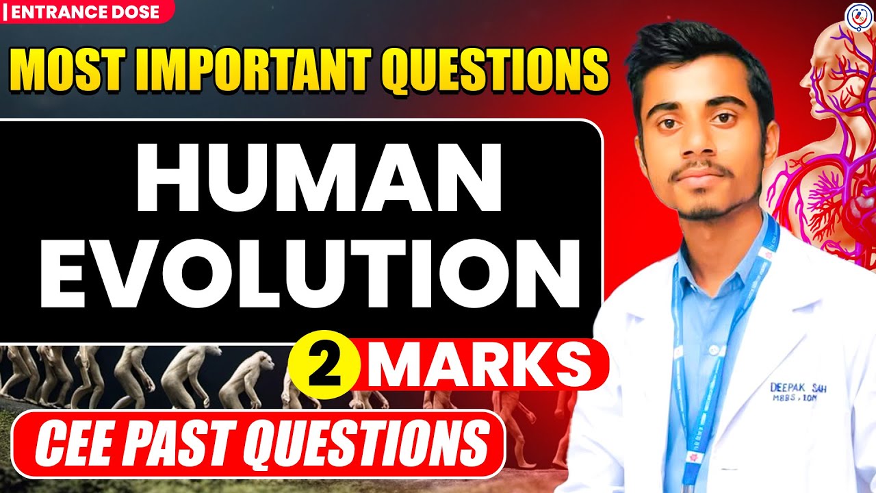 Human Evolution One Shot Video || Complete Theory, MCQs and Past Year ...