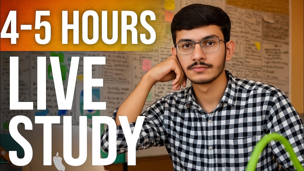 5 hours live study, study with me, no talking study, exam preparation ...