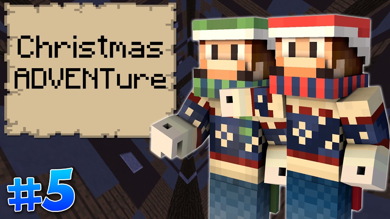 Minecraft: Christmas ADVENTure (Day 5) - Falling Tubes! - YouTube