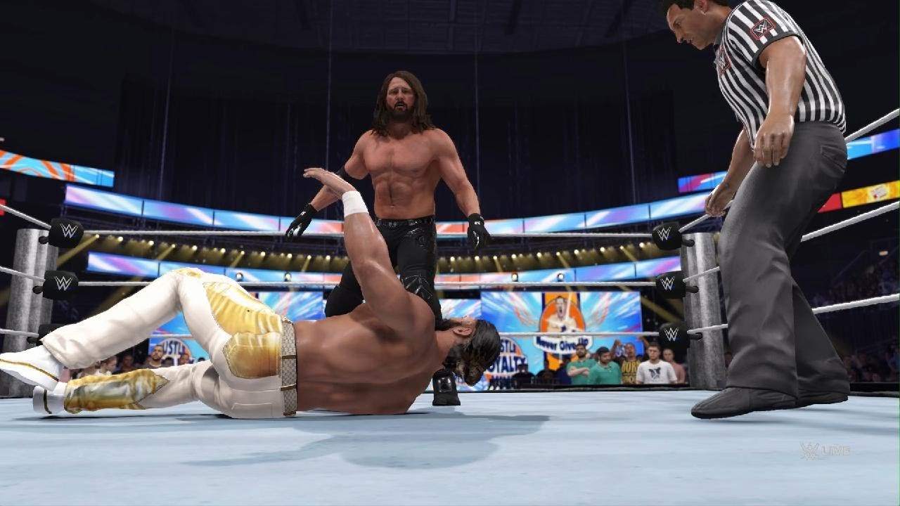 WWE 2K24 - Aj Styles Vs Andrade - YouTube