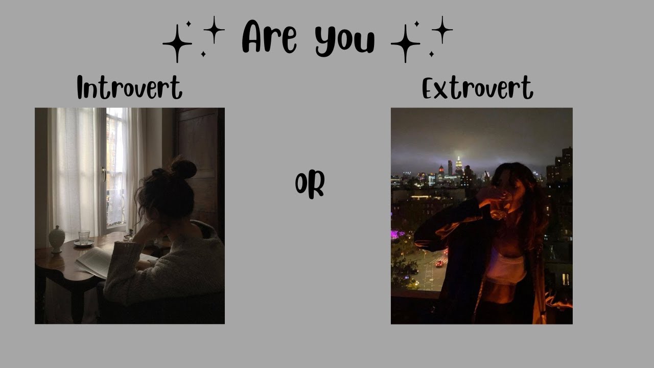 Are you Introvert or Extrovert aesthetic quiz(2022) 🦋💟🖤 - YouTube