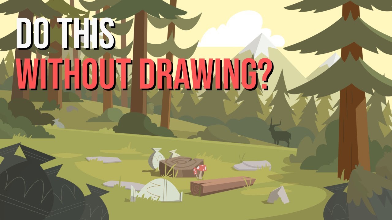 Make Cartoon Backgrounds FAST (No Drawing or AI Needed!) - YouTube