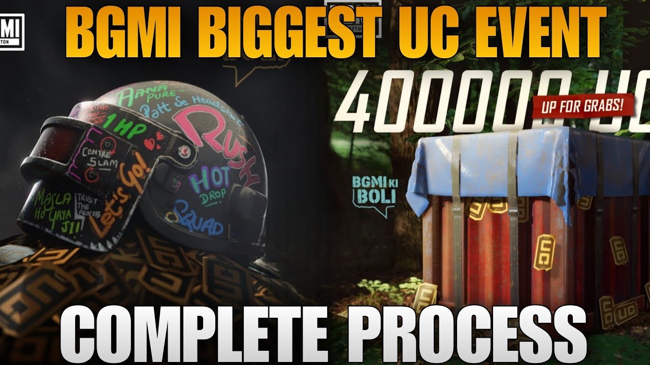 🤑BGMI BIGGEST UC EVENT IS HERE || BGMI KI BOLI 400000 UC FREE EVENT ...