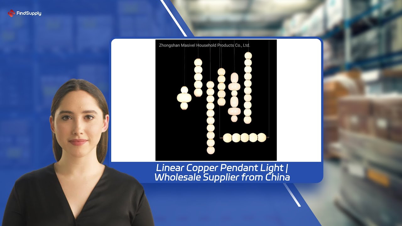 Linear Copper Pendant Light | Wholesale Supplier from China - YouTube