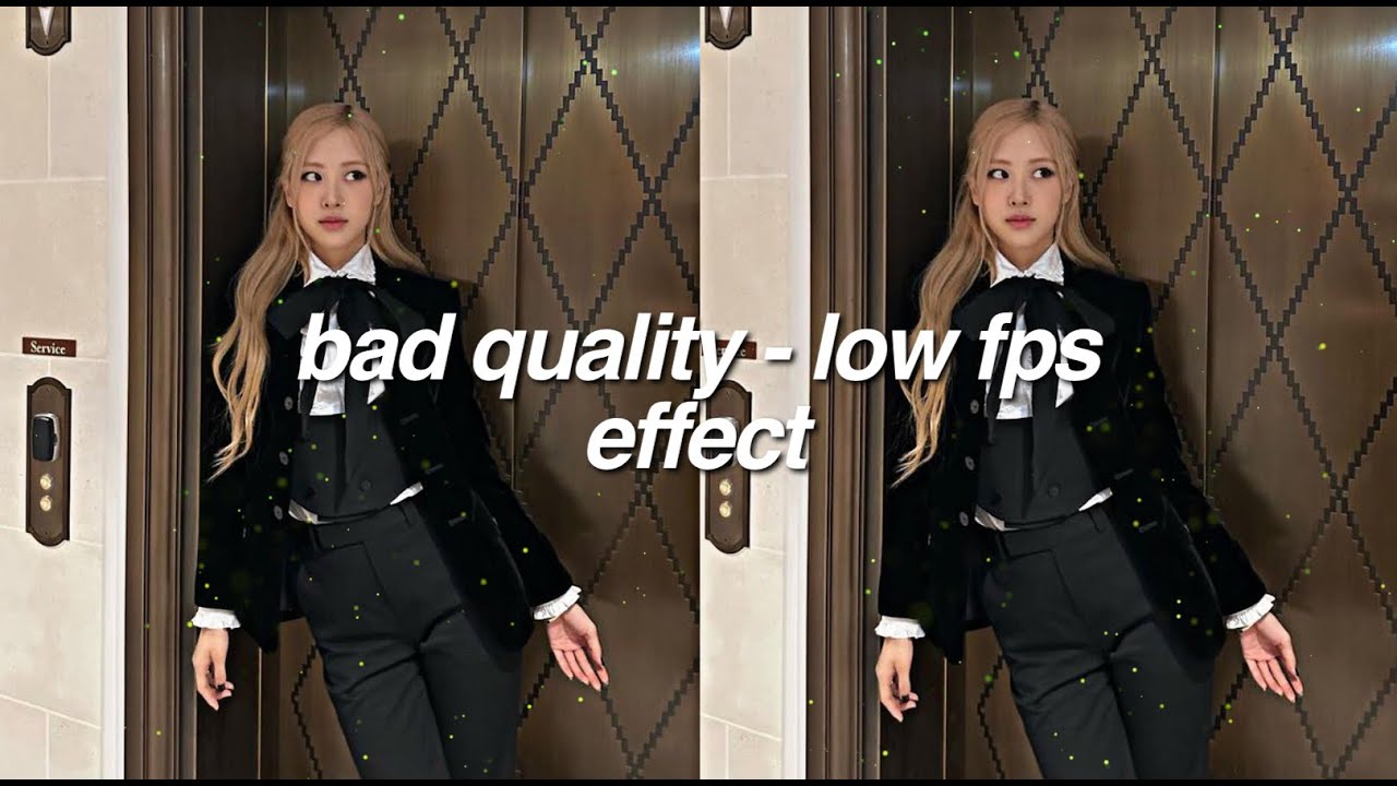 bad quality + low fps effect - after effects - YouTube