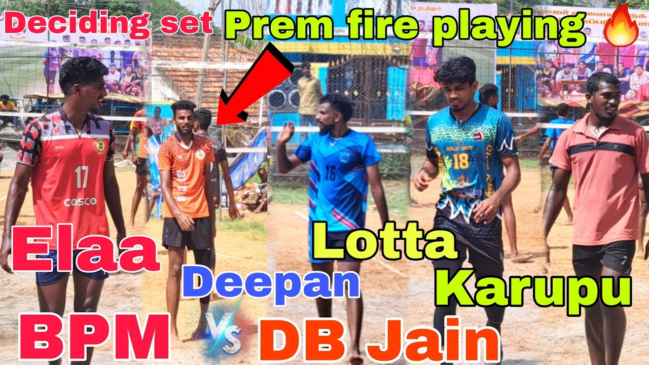 Deciding set Boomaiyarpalaym 🆚️ DB Jain college | Lotta🔥Elaa vs karupu ...