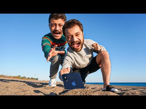 SAHİLDE IPHONE X ARAMA YARIŞMASI (Sıcak-Soğuk)