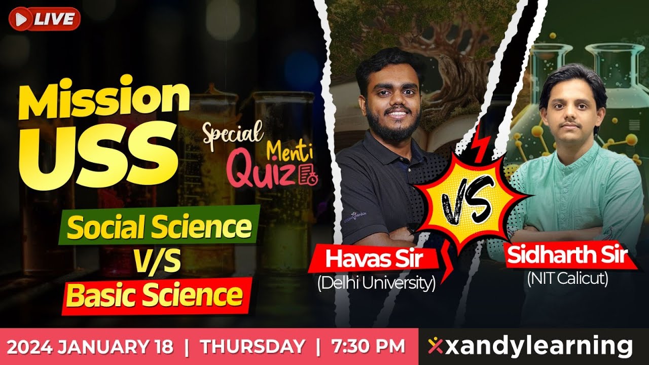 Mission USS 2024 | Menti Quiz | Social Science V/S Basic Science | USS Free Coaching #uss # ...