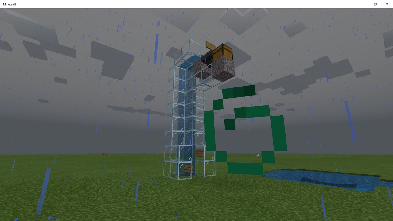 How to make a simple Minecraft water pipe - YouTube