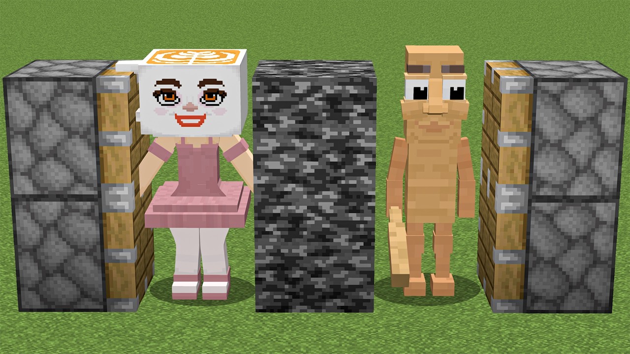 All Italian Brainrot animals and Bedrock Blocks combined in Minecraft ...