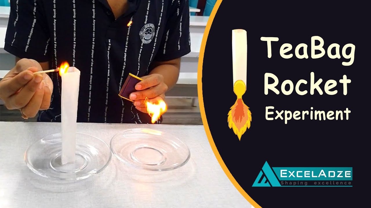 Tea Bag Rocket | Science Experiment - YouTube