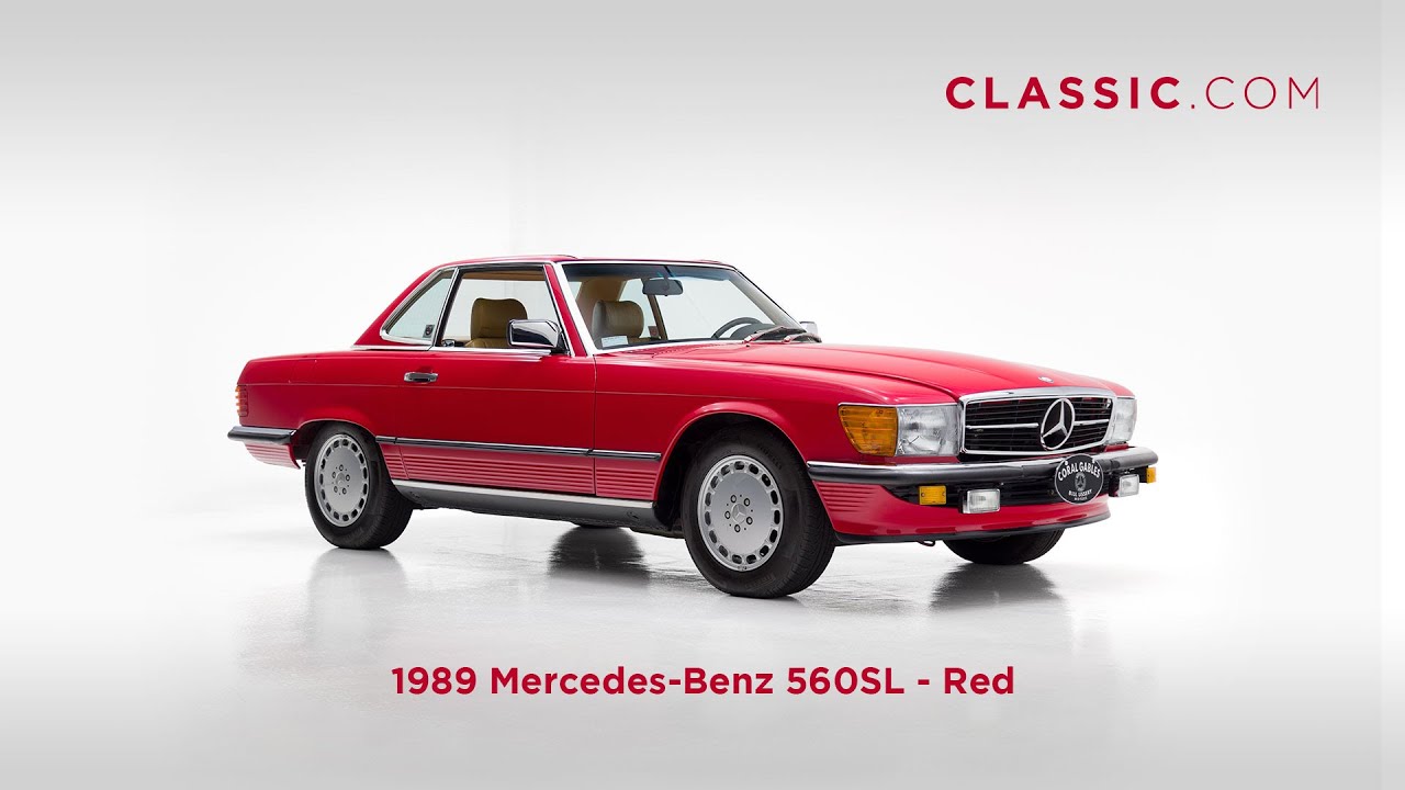 1989 Mercedes-Benz 560SL - Red - YouTube