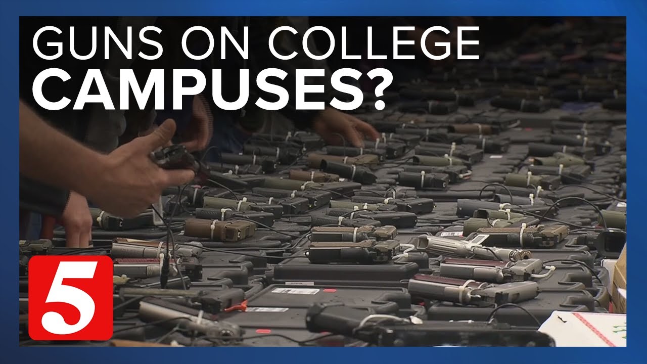 New bill would allow some college students to bring guns on campus - YouTube