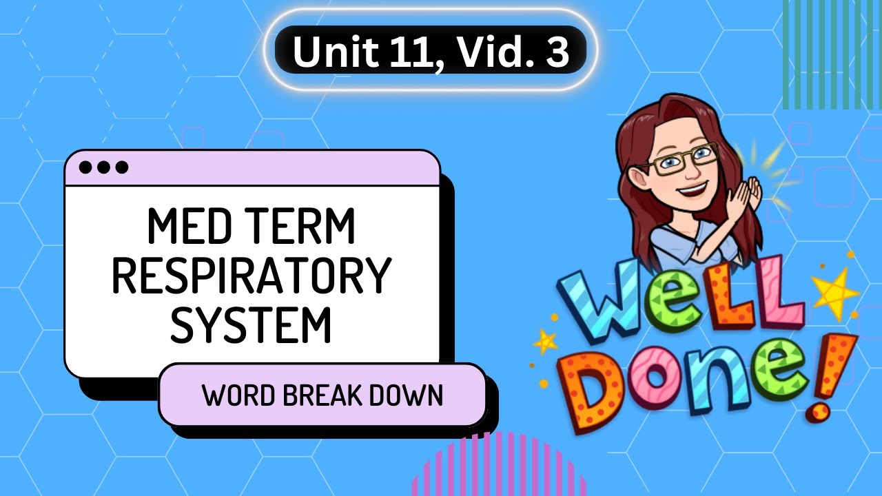🧠 Active learning I Respiratory System word break down | Unit 11 Word ...