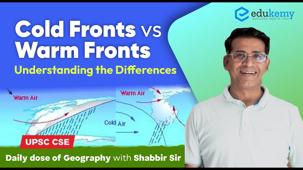 Cold Fronts vs Warm Fronts | Daily dose of Geography with Shabbir Sir ...