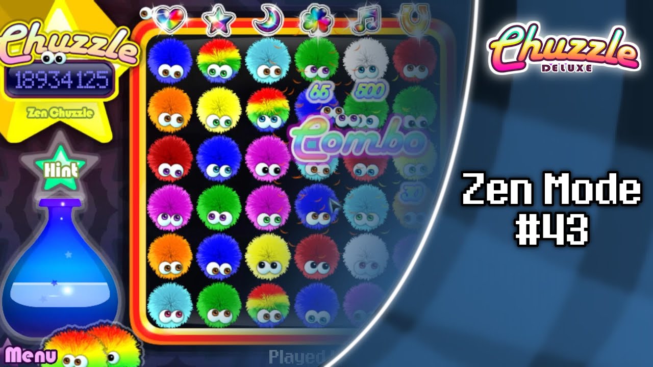 Chuzzle Deluxe - Zen Mode #43 (Rainbow Music Note) - YouTube